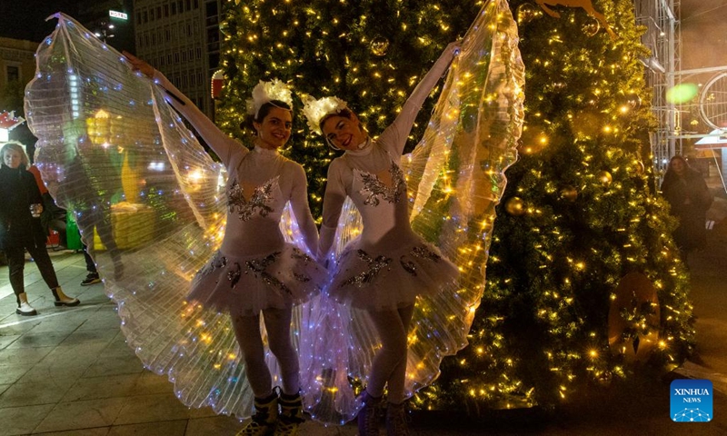 Christmas event held in Athens, Greece - Global Times