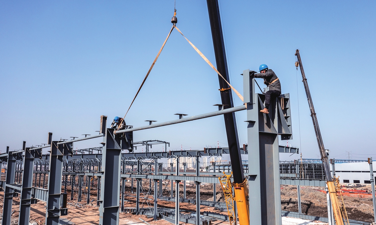 Construction in full swing - Global Times