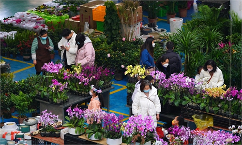 Flower market braces for Spring Festival - Global Times