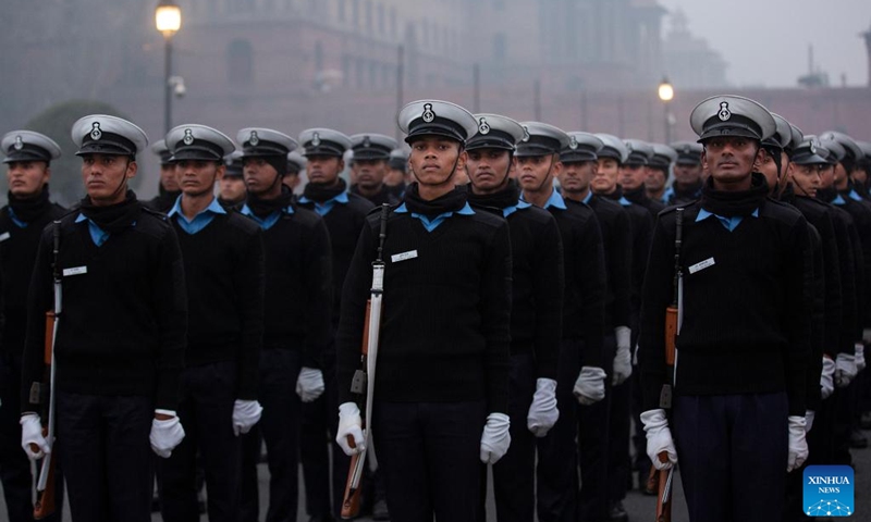 Rehearsal parade for upcoming Republic Day celebration held in New ...