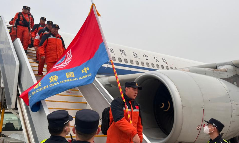 Chinese rescue teams return home from quake-hit Türkiye - Global Times