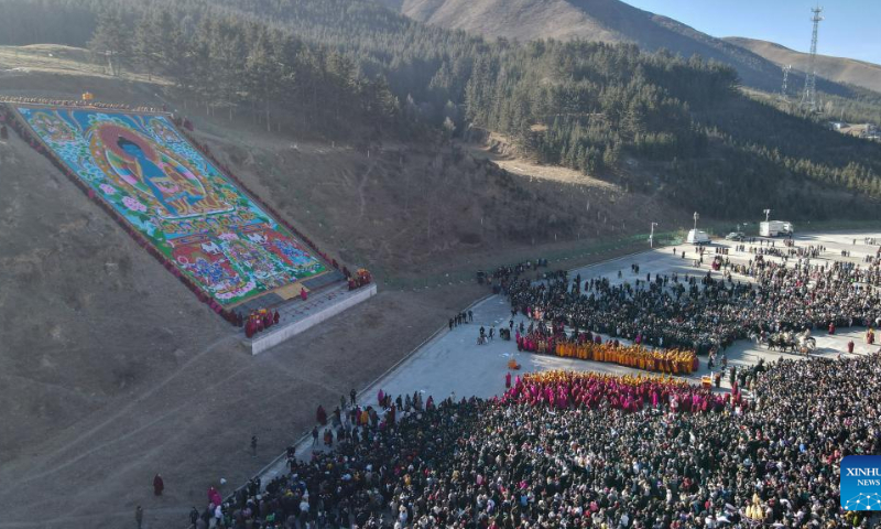 Tibetan Buddhist event in China's Gansu attracts believers, tourists ...