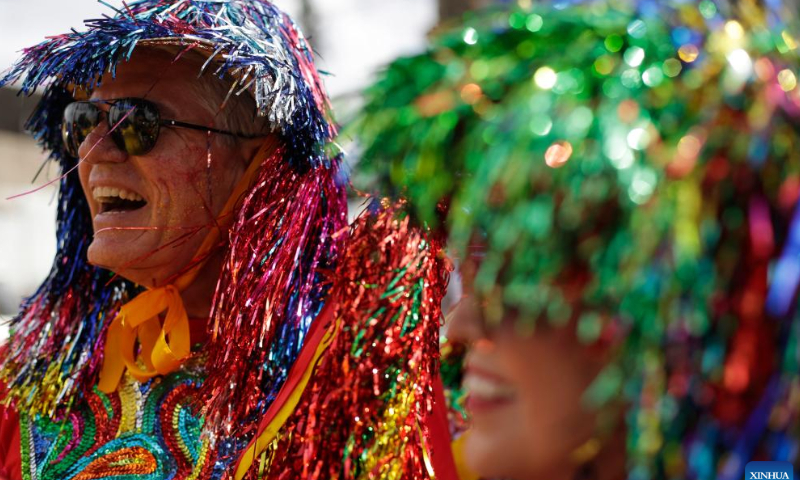 Revelers participate in carnival in Brazil - Global Times