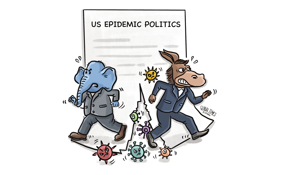 US approach to pandemic is dominated by partisan infighting and anti ...