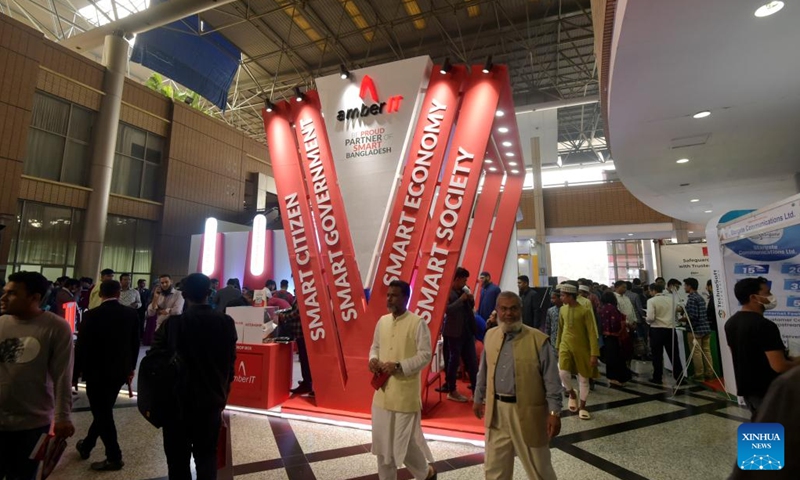 People visit Digital Bangladesh Mela (expo) in Dhaka, Bangladesh ...