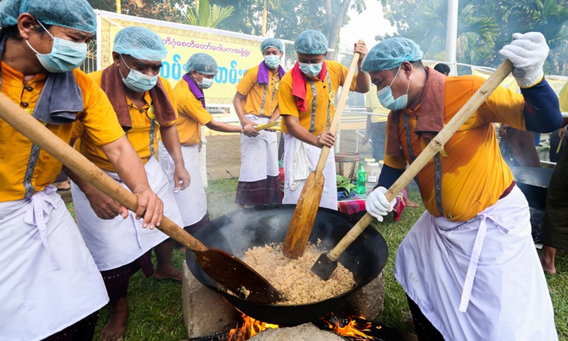 Traditional sticky rice festival back in Myanmar after 2-year hiatus ...