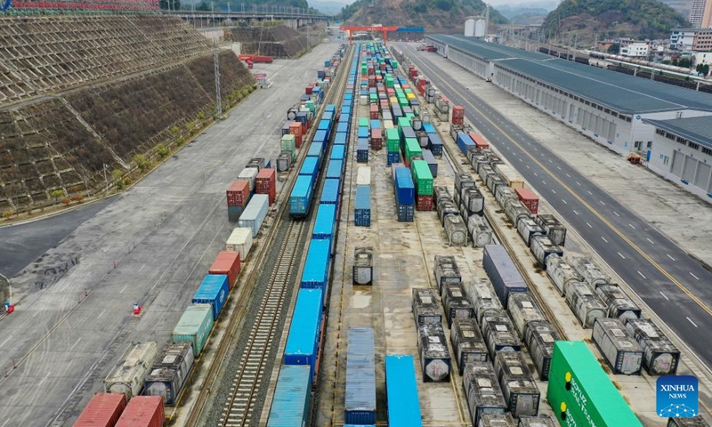 SW China's Guizhou sees busy China-Europe freight train service ...