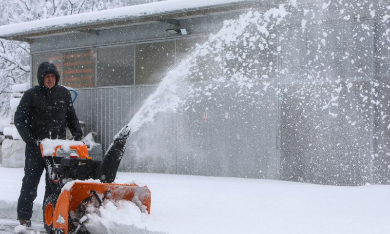 Heavy snowfall in parts of Croatia - Global Times