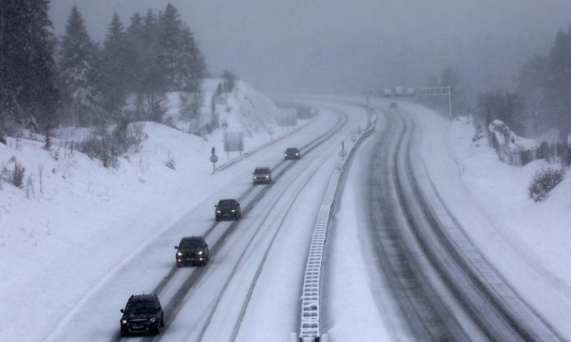 Heavy snowfall in parts of Croatia - Global Times
