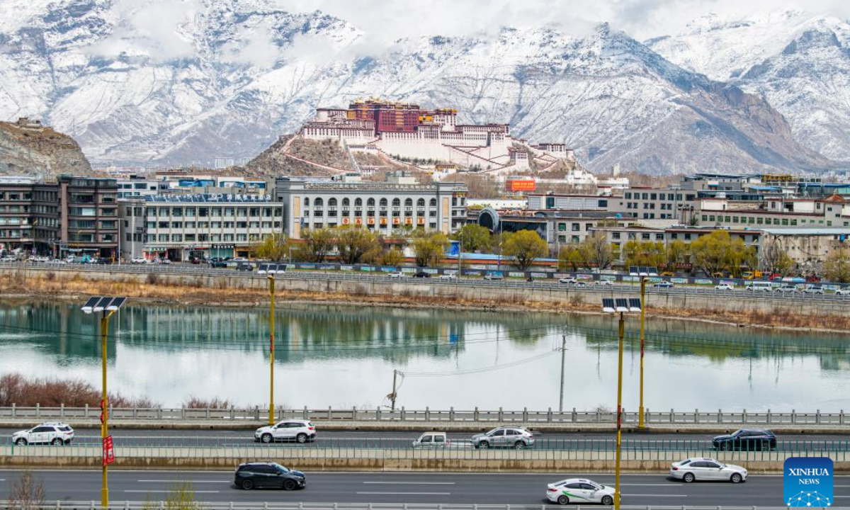 Scenery of Potala Palace after snow in Lhasa, SW China - Global Times