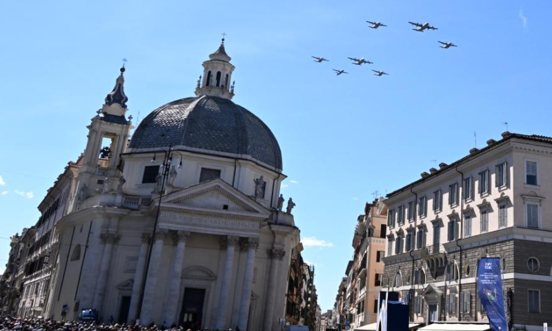 Celebrations held to mark centenary of Italian Air Force - Global Times