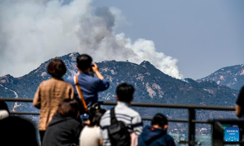 Forest fires break out across South Korea - Global Times