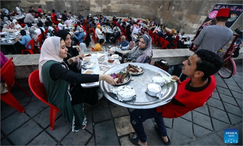 Iftar meals served during Ramadan in Egypt - Global Times