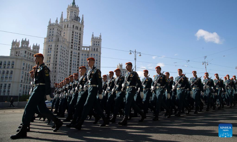 In pics: rehearsal of Victory Day military parade in Moscow - Global Times