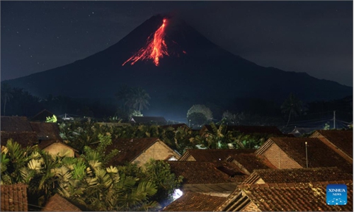Mount Merapi volcano erupts in Indonesia - Global Times