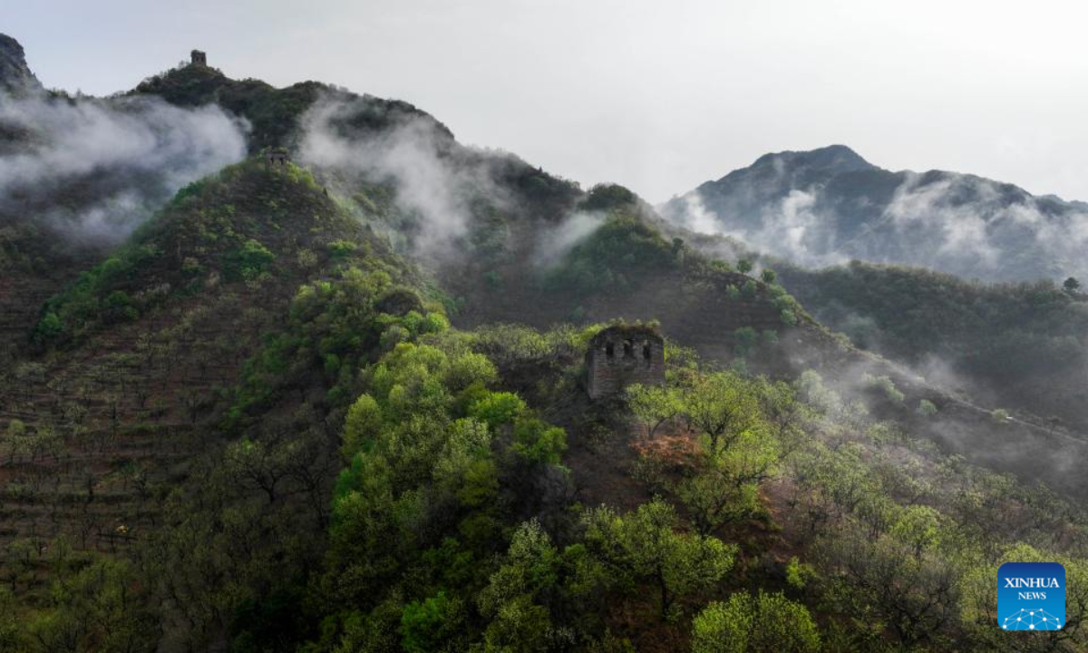 Scenery of Great Wall in Qianxi County, N China - Global Times