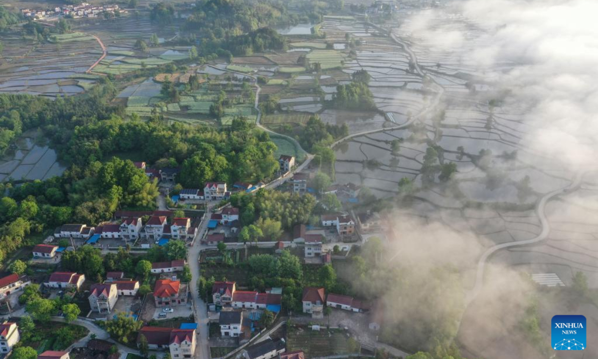 Morning view of Sanshan Village, E China - Global Times