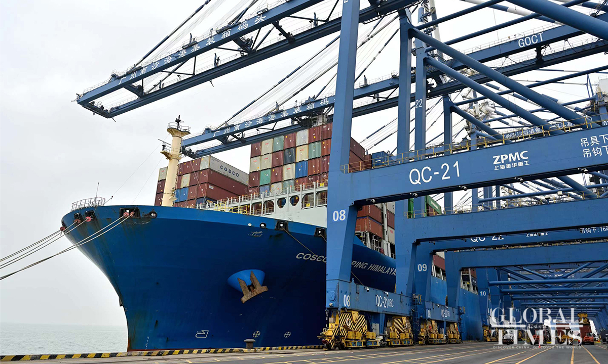 A view of Guangzhou Port - Global Times