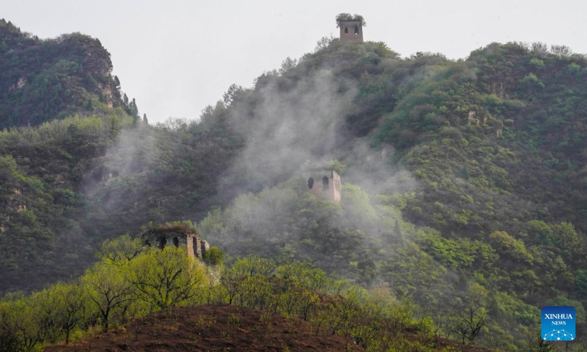 Scenery of Great Wall in Qianxi County, N China - Global Times