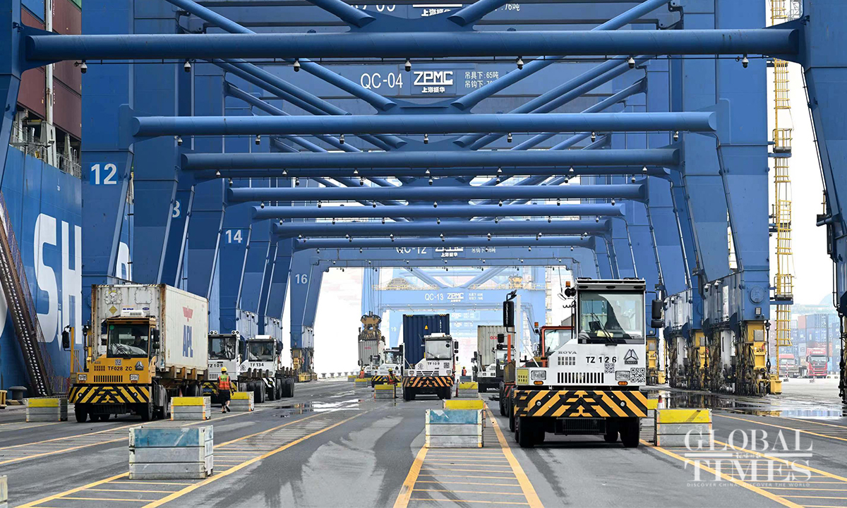 A view of Guangzhou Port - Global Times