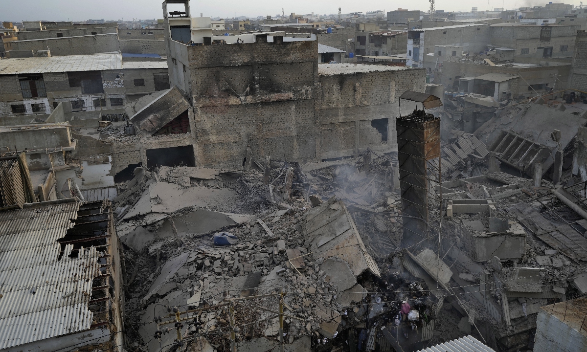4 bodies recovered after factory blaze in Pakistan's Karachi - Global Times