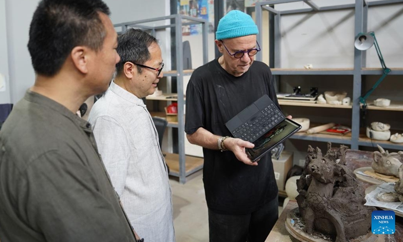 Swedish artist tries to draw inspiration in Chinese mythology in ...