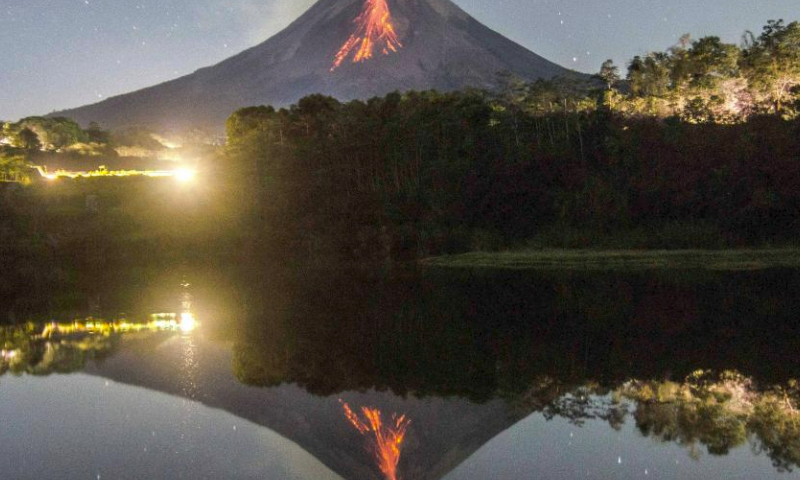View of Mount Merapi volcano eruption - Global Times