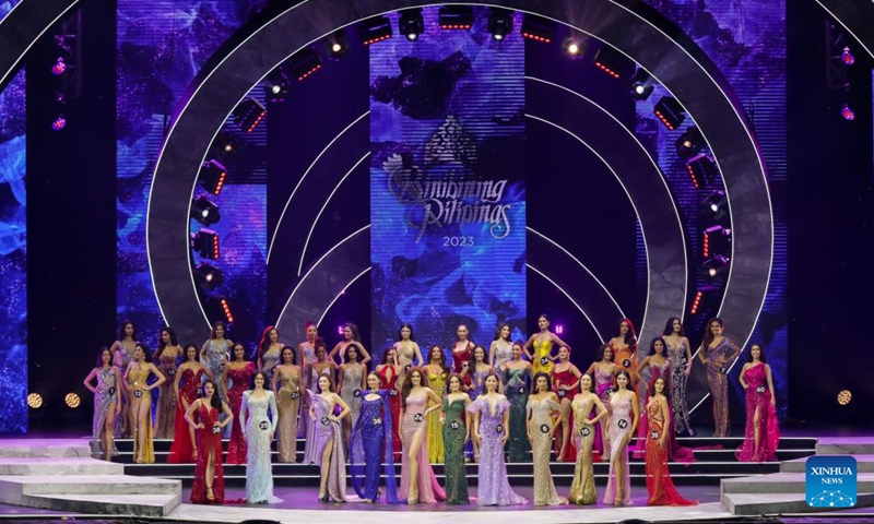 Grand coronation night of beauty pageant held in Philippines - Global Times