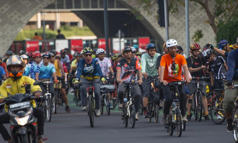 World Bicycle Day celebrated in Jakarta, Indonesia - Global Times