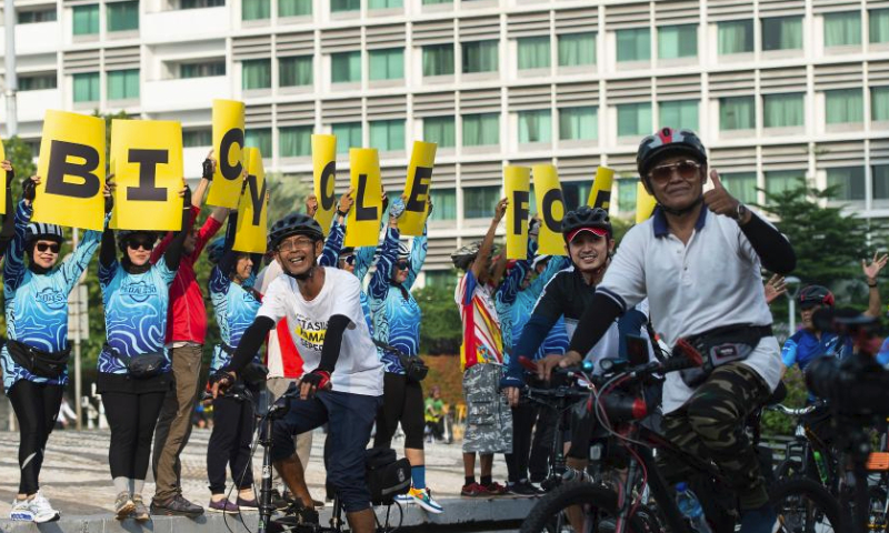 World Bicycle Day celebrated in Jakarta, Indonesia - Global Times