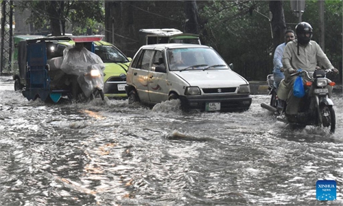 Heavy rainfall hits Lahore, Pakistan - Global Times