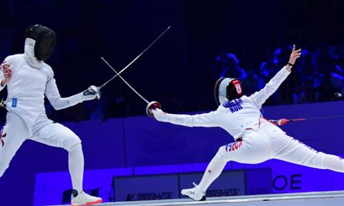 China's Lin takes bronze on Day 1 of Asian Fencing Championships ...