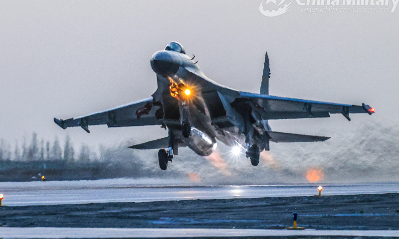 Fighter jets in round-the-clock training mission - Global Times