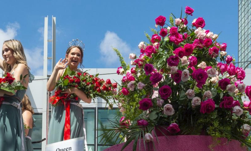 Grand Floral Parade held during Portland Rose Festival - Global Times
