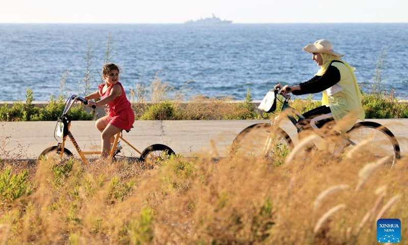 People enjoy bike riding in Beirut, Lebanon - Global Times
