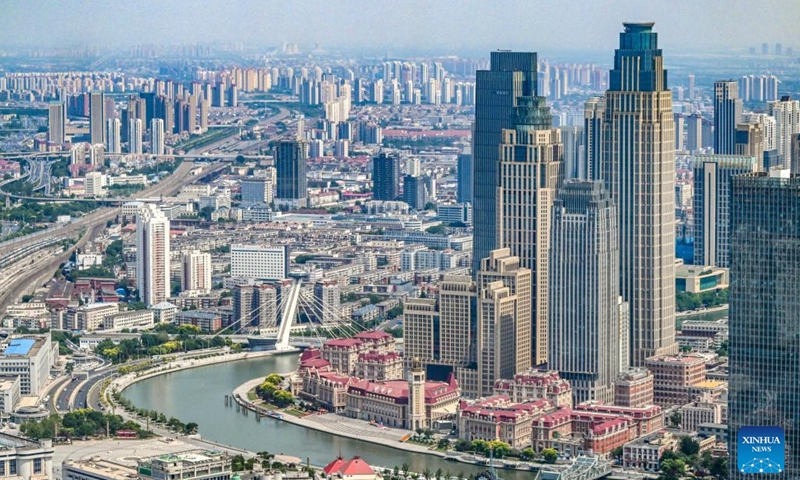 Aerial view of N China's Tianjin Municipality - Global Times