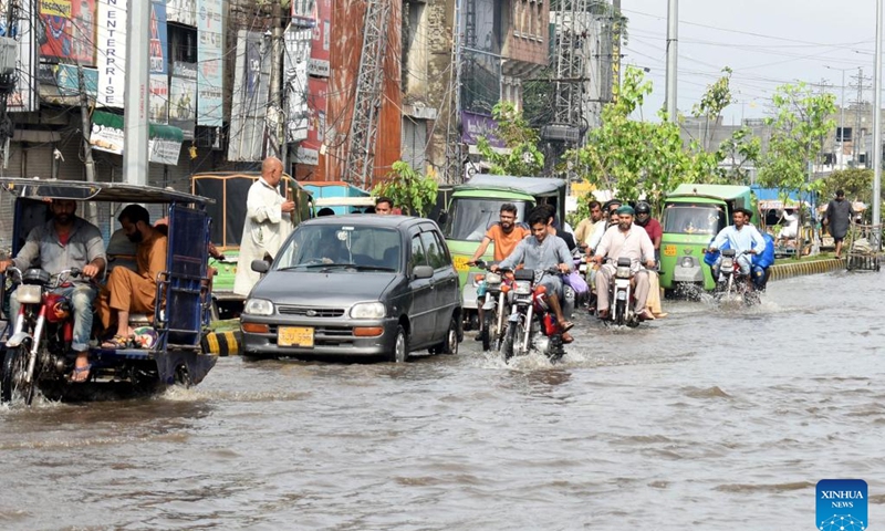 Heavy monsoon rain hits Lahore, Pakistan - Global Times