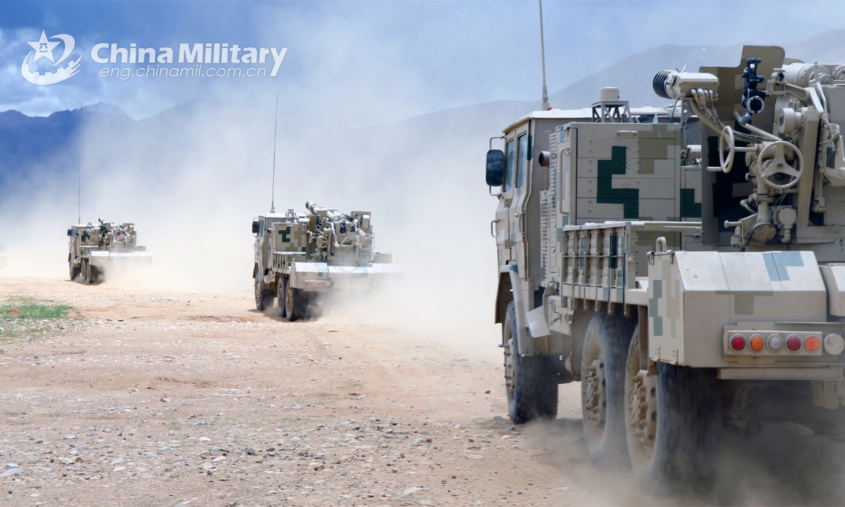 Artilleries in live-fire shooting assessment - Global Times