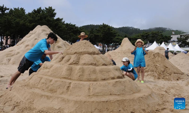 Sand sculpture festival held in South Korea - Global Times