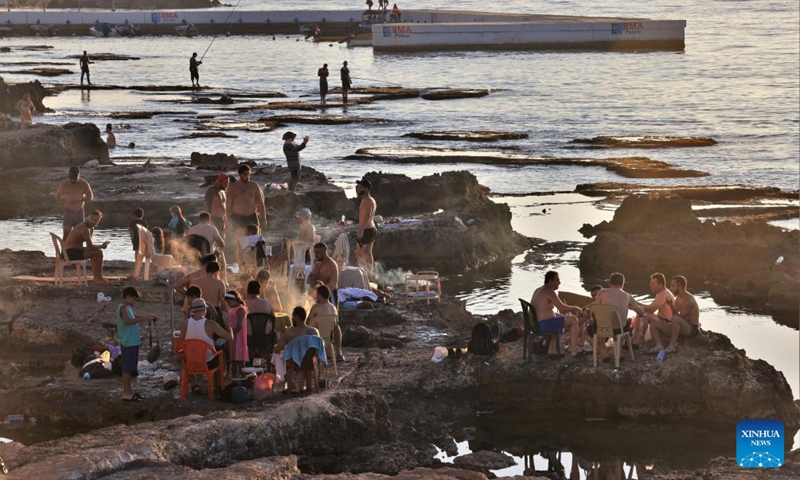 Heat wave hits Beirut, Lebanon - Global Times