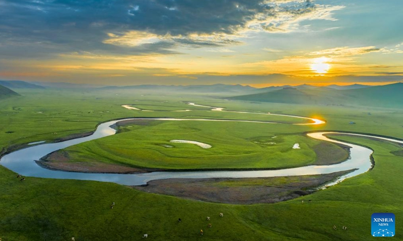 Scenery along Mergel Gol River in Hulun Buir, N China's Inner Mongolia ...