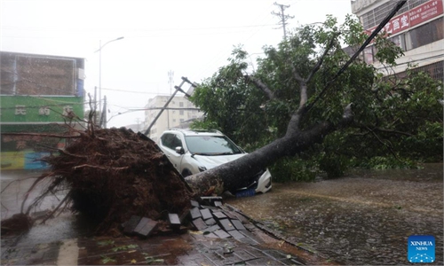 Typhoon Talim makes second landfall in China - Global Times