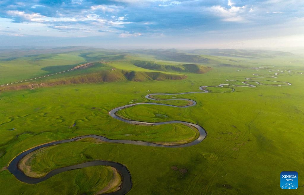 Scenery along Mergel Gol River in Hulun Buir, N China's Inner Mongolia ...