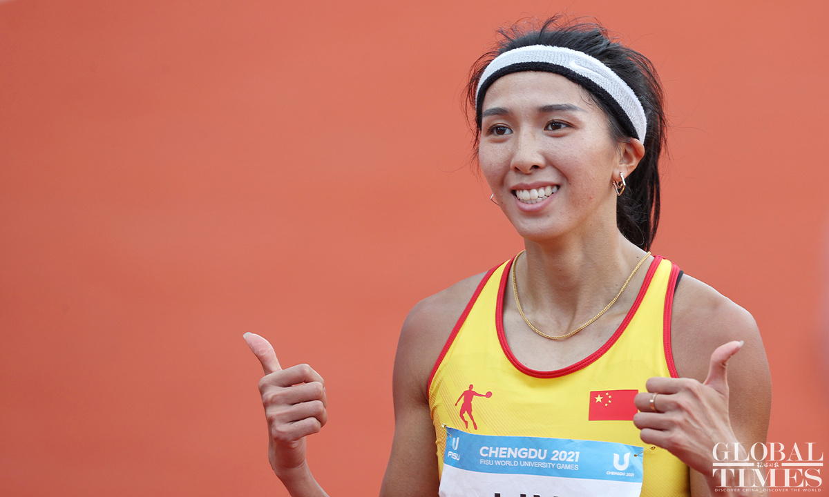 Chinese athletes advance to finals of women's 100m hurdles at Chengdu ...