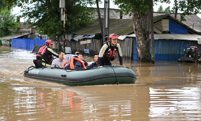 Emergency rescue teams carry out rescue and relief work in Heilongjiang ...