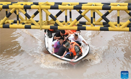 N China's Zhuozhou battles heavy downpours, flooding - Global Times