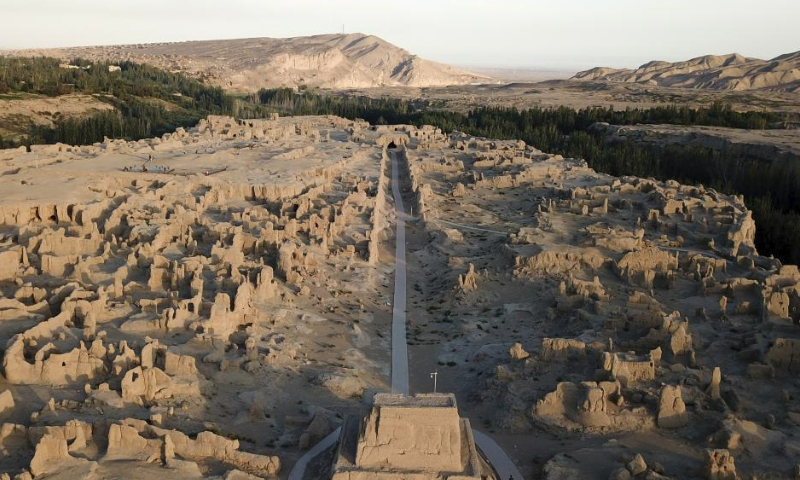 Scenery of Jiaohe ancient city in Turpan, NW China - Global Times