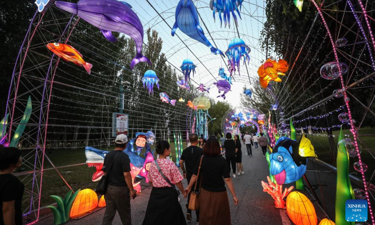 Light installations displayed at lantern show in NE China - Global Times
