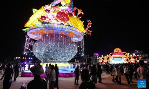 Light installations displayed at lantern show in NE China - Global Times