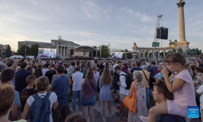 Free open air concert held in Budapest, Hungary - Global Times